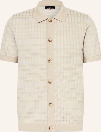 Cinque Cinque Strickhemd Ciyaro Extra Slim Fit beige