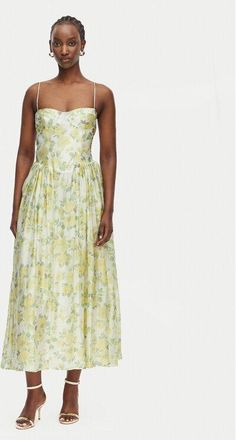 Bardot Bardot Coctailkleid Estie 59786DB5 Gelb Regular Fit