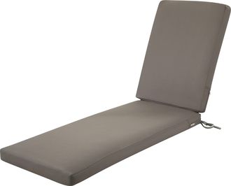 Classic Accessories Ravenna Wasserabweisendes Terrassenkissen, 183 x 53 x 7,6 cm, Dunkeltaupe, Terrassenkissen