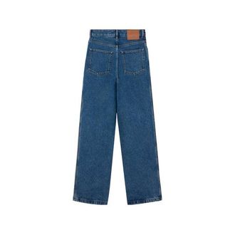 Loewe Jean baggy Anagram en coton m&eacute;lang&eacute;