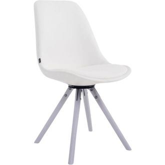 Clp Chaise Calais en pivot-wei&szlig;, blanc, blanc