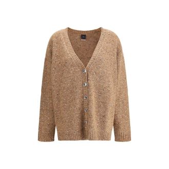 Pinko Gepunkteter V-Ausschnitt Cardigan