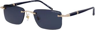 Montblanc Mb0344S Sonnenbrille - - Accessories - Herren - Gelb - 54 MM