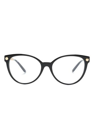 Versace lunettes de vue à monture papillon - Noir