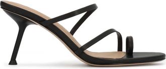 Kazar Femme, Chaussures, Noir, Taille: 35 EU Mules en cuir v&eacute;ritable avec de fines brides
