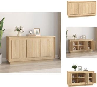 vidaXL Vidaxl - Buffet chêne sonoma 102x35x55 cm bois dingénierie - Buffet - Commode - Meuble De Rangement - Mobilier - Cuisine