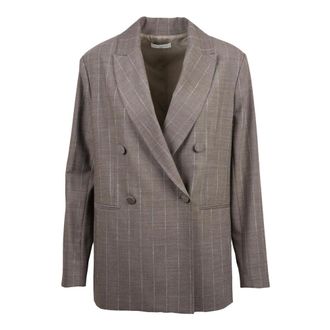 Antonelli Giacca Doppiopetto - - Jackets - Damen - Beige - XS