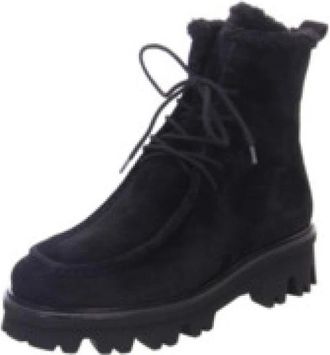 Paul Green Damen Schn&uuml;rstiefeletten in Unifarben - - Shoes - Damen - Schwarzk - 40 1/2 EU