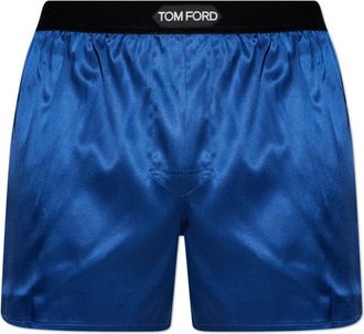 Tom Ford Homme, Sous-v&ecirc;tements, Bleu, Taille: 2XL Boxers en soie
