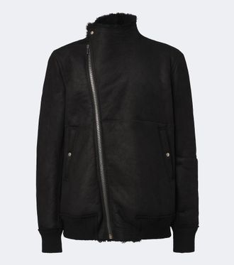 Rick Owens Veste Hollywood Flight en cuir