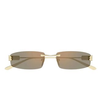 Balenciaga Rechteckige randlose Sonnenbrille - - Accessories - unisex - Gelb - 62 MM