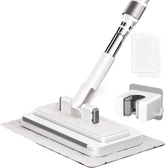 Generic Einwegbodent&uuml;cher - Sp&uuml;lfreies Clipmop-System Trocken- Wartung Effiziente M&uuml;llsammlung Spart Zeit T&auml;glicher Komfort | Innenboden K&uuml;che Wohnzimmer Holz