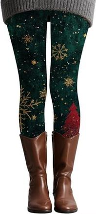 Generic Legging slim tendance pour femme - Imprim&eacute; de No&euml;l - Sport - Yoga - Legging instantan&eacute;, kaki, XXL