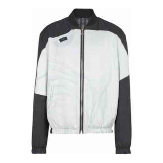 Balmain Homme, Vestes, Noir, Taille: S Blouson aviateur avec imprim&eacute; T-shirt