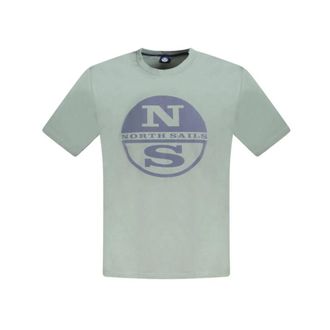 North Sails Gr&uuml;nes Baumwoll Herren T-Shirt - - Tops - Herren - Gr&uuml;n - 2XL