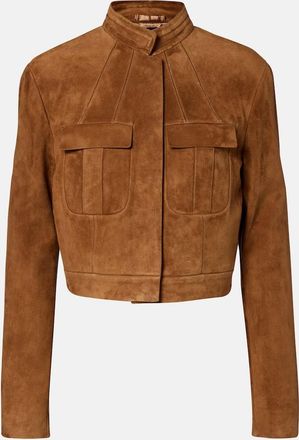 Tom Ford Cropped-Jacke aus Veloursleder
