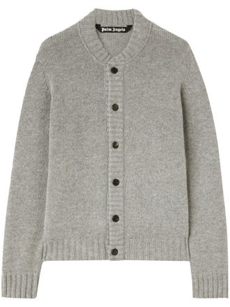 Palm Angels cardigan &agrave; logo - Gris