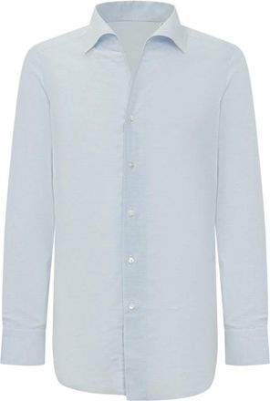 Finamore Homme, Chemises, Bleu, Taille: L Milano Ustica Shirt