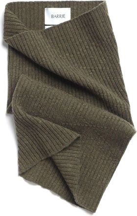 Barrie Gerippter Kaschmirschal - Grün