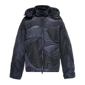 A Bathing Ape A Bathing Ape, Homme, Vestes, Noir, Taille: XL Doudoune avec Capuche Amovible