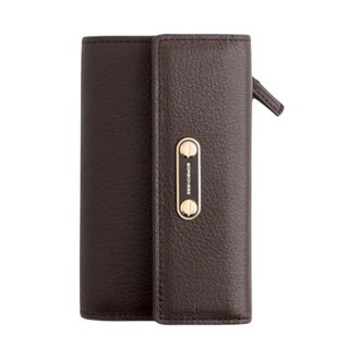 Borbonese Mittlere Geldb&ouml;rse mit &Uuml;berschlag und Rei&szlig;verschluss - - Accessories - Damen - Braun - ONE SIZE