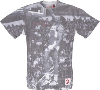 Mitchell & Ness NBA Above the Rim Tee Atlanta Hawks - - Tops - Herren - Grau - M