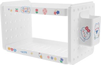 FOMIYES Schreibtisch-Organizer mit Haken f&uuml;r Bastelbedarf und Schreibwaren Modularer Stiftehalter Aufbewahrungsregal f&uuml;r Homeoffice und B&uuml;ro