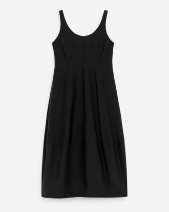 Arket Kokonf&ouml;rmiges Taftkleid -Schwarz