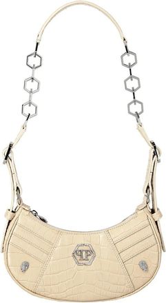 Philipp Plein Crossbody Bags - Henkel Tasche Cocco Crocco Geprägt - Gr. unisize - in Beige - für Damen
