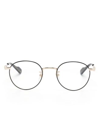 Gucci Brille mit rundem Gestell - Gold