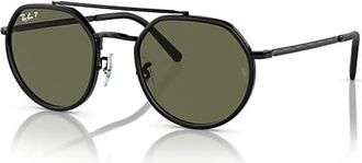 Ray-Ban Rb3765 Sonnenbrillen Schwarz Fassung Grün Glas Polarisiert 53-22