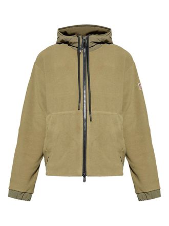 Moncler hoodie à fermeture zippée - Vert