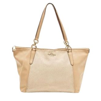 Coach Pre-owned Canvas Schultertasche - - Pre-owned - Damen - Beige - ONE SIZE