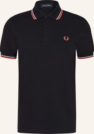 Fred Perry Piqu&eacute;-Poloshirt blau