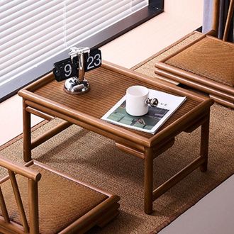 Generic Japanischer Bodentisch f&uuml;r den Balkon, Akzent Couchtisch f&uuml;r Kleine R&auml;Ume, Wohnzimmer Oder Terrasse, Schlichtes M&ouml;belst&uuml;ck