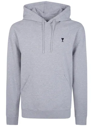 Ami Sweatshirt Contrast Logo Quota Ami De Coeur