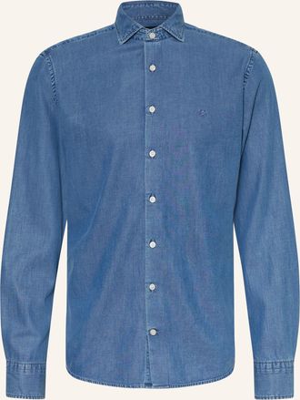 Hackett Hemd Tailored Fit In Jeansoptik blau