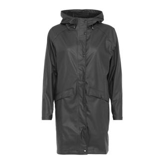 Ichi Schwarze Jacke mit verstellbarer Kapuze - - Jackets - Damen - Schwarzk - XL