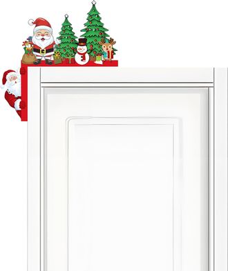 Generic Pufei 2 St&uuml;ck weihnachtliche Lebkuchenmann-S&uuml;&szlig;igkeiten-T&uuml;raufs&auml;tze f&uuml;r Wand und Fenster zum Selbermachen (A)