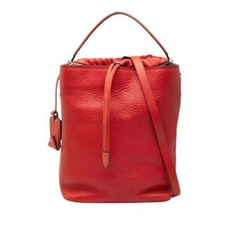 Burberry Pre-owned Ashby Bucket - Femme - Pre-owned - Rouge - Taille: ONE Size