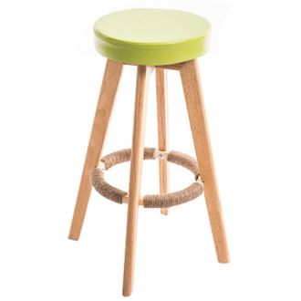 Generic Drehbare Barhocker, 74 cm Sitzh&ouml;he, Barhocker aus Holz, hohe St&uuml;hle aus PU-Leder f&uuml;r K&uuml;cheninsel, Kneipe, Bistro, Restaurant, einfache Montage