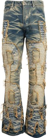 Who Decides War by Ev Bravado Jeans mit Logo-Applikation - Blau