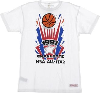 Mitchell & Ness All Star Game Stub Kurzarm T-Shirt - - Tops - Herren - Wei&szlig; - XL