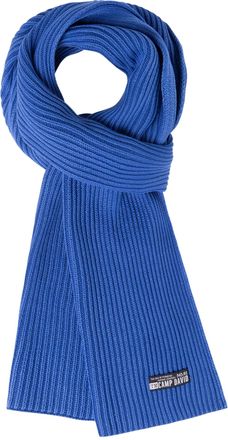 Camp David Herren Rippstrickschal Stone Washed Flight Blue, None