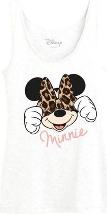 Disney « Minnie » WODMICKTK114 Débardeur Femme, Blanc, Taille XS