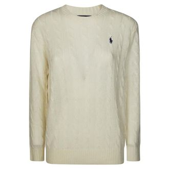 Polo Ralph Lauren Femme, Pulls, Beige, Taille: 36 FR Maglia trecce GC