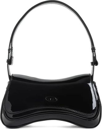 Diesel Crossbody Bags - Glossy Black Handbag - Gr. unisize - in Schwarz - f&uuml;r Damen