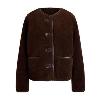 Ralph Lauren Faux Shearling Jacke - - Jackets - Damen - Braun - S