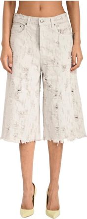 Haikure Femme, Jeans, Gris, Taille: W26 Jean Cropped Effet Vieilli