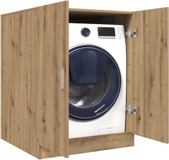 vidaXL Vidaxl - Meuble pour machine &agrave; laver ch&ecirc;ne artisanal 70,5x71,5x91,5 cm